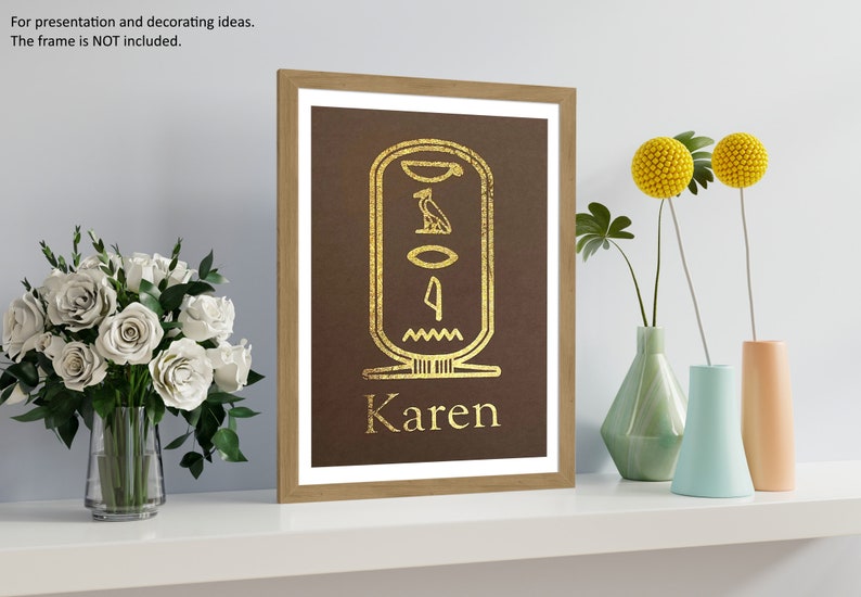 Personalized Hieroglyphic Cartouche – Custom Name, Ancient Egypt Gift ...