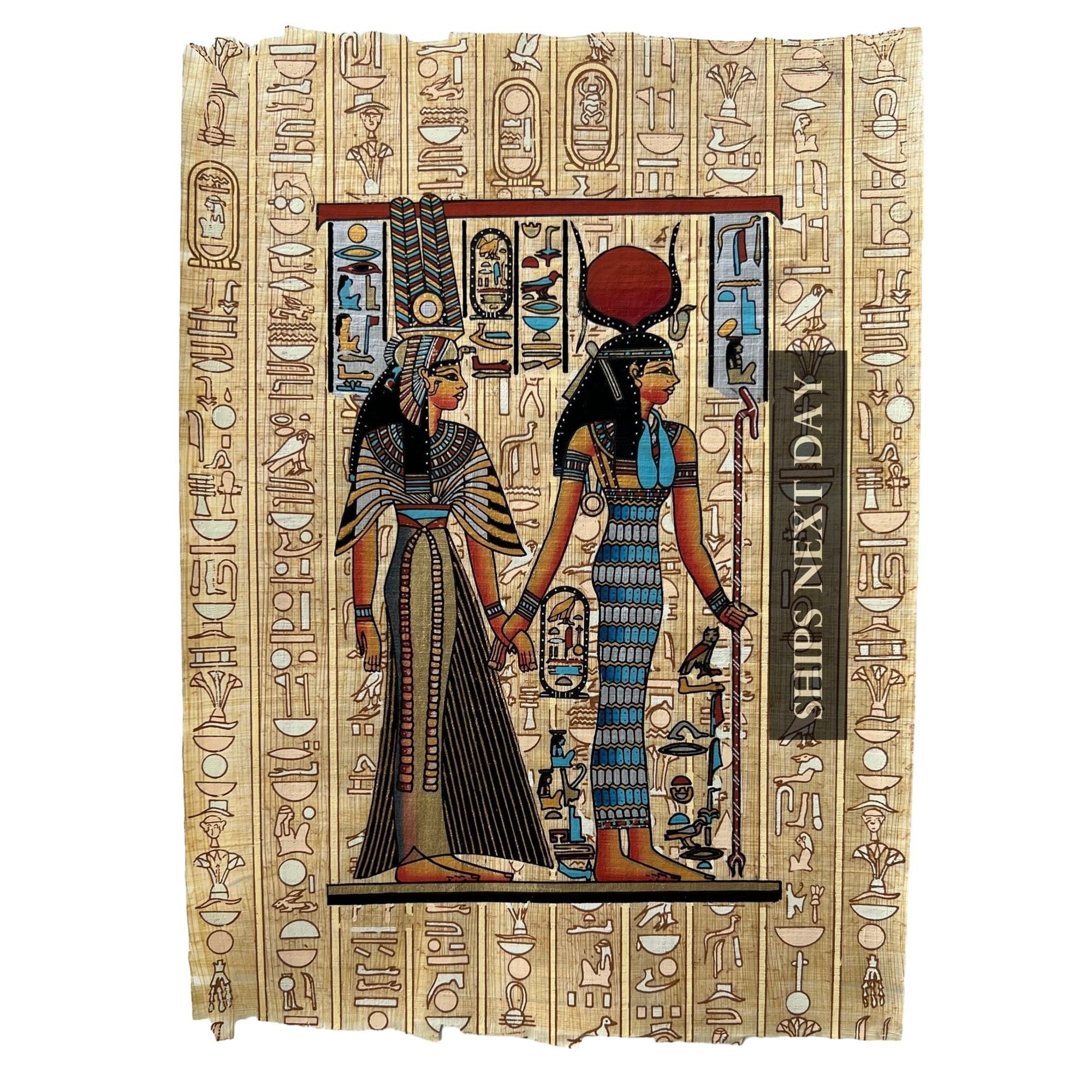 Queen Nefertari and Goddess Isis Sacred Ritual • Egyptians Gods Union ...