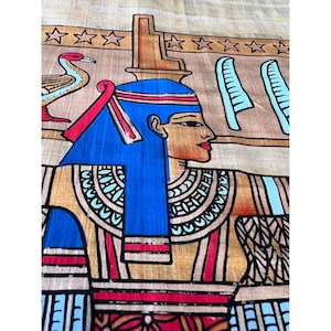 Winged Isis Egyptian Goddess of Magic Kneeling Papyrus, Extra Large ...