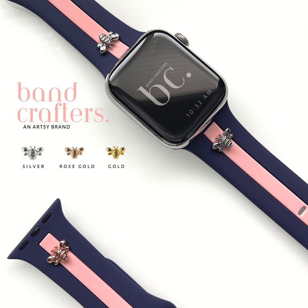 Navy Pink Watch Band Luxury Watch Strap for Apple Watch - Etsy