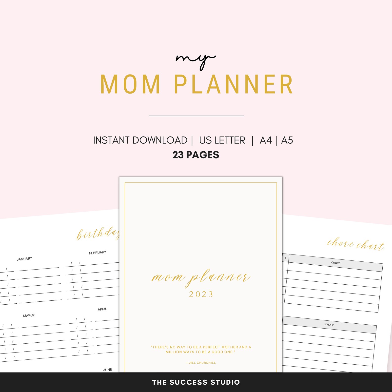 Mom Planner, Family Planner, Mom Journal, Cleaning Planner, Digital ...