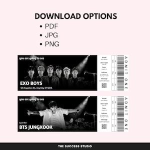 Editable Concert Ticket Canva Template, DIY Concert Ticket, Printable ...