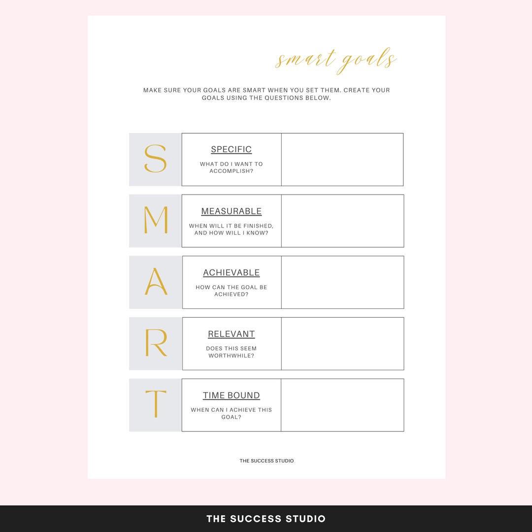 SMART Goals, Time Management, Time Organization, Memory Organization ...