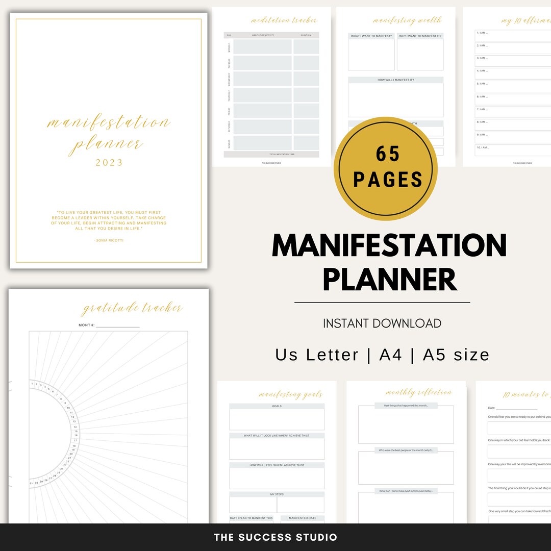 Manifestation Journal, Manifestation Planner, Manifestation Journal ...