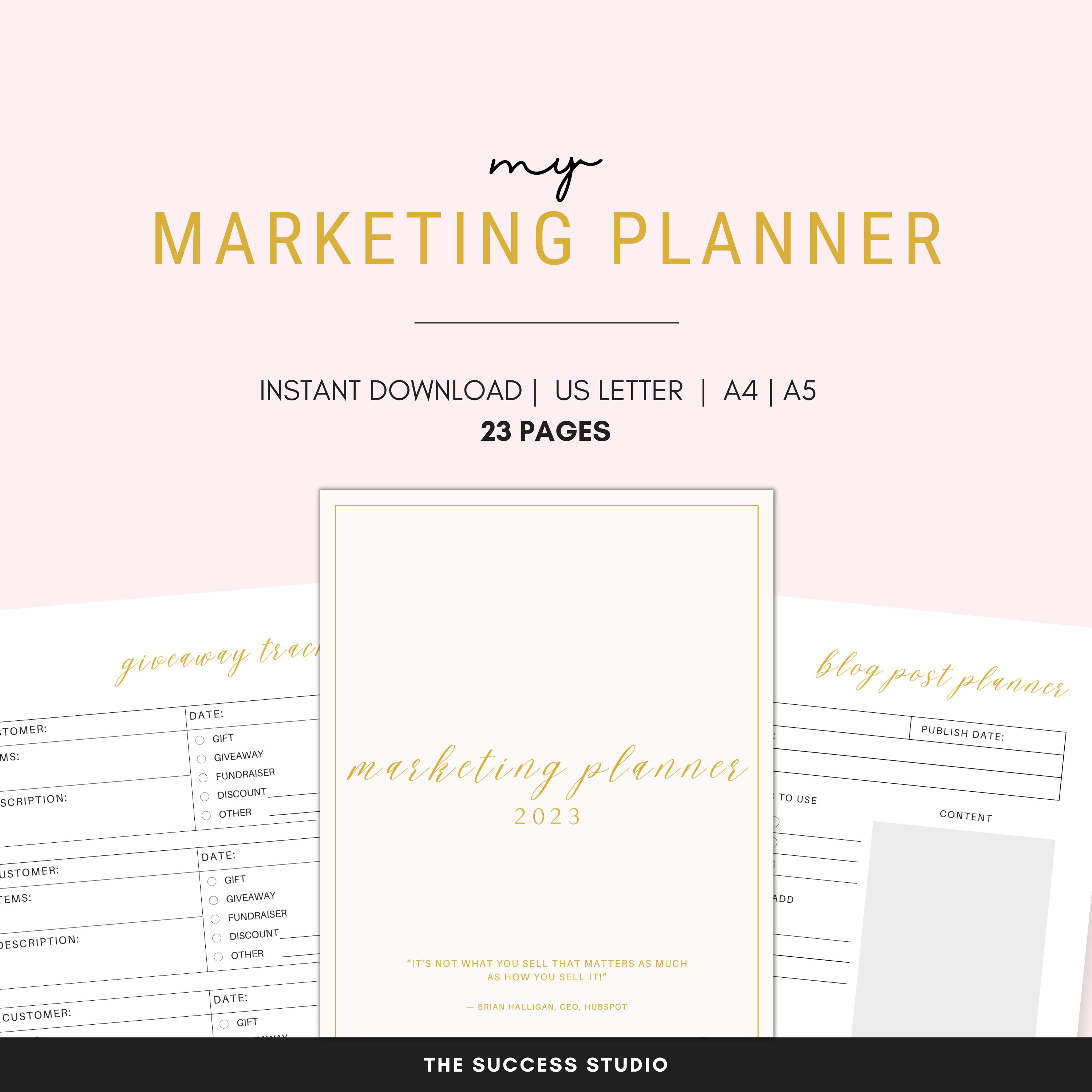 Printable Planner, Business Planner, Business Organizer, Sell on Etsy ...