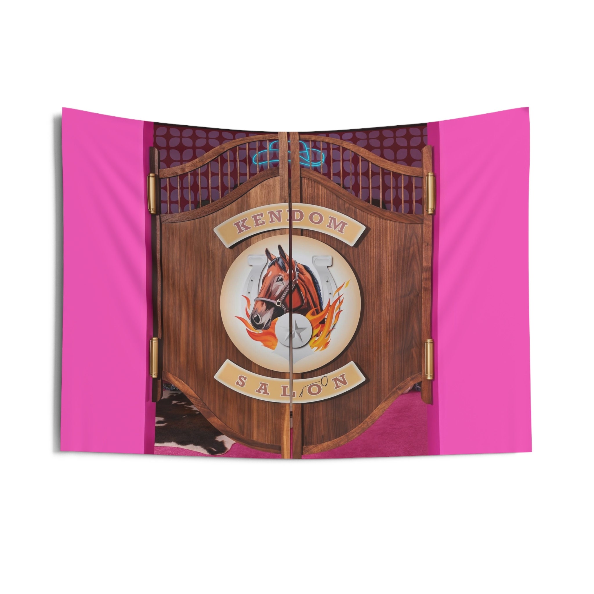 Kendom Saloon Flag, Barbie and Ken Tapestry, Barbie Movie Flag - Etsy