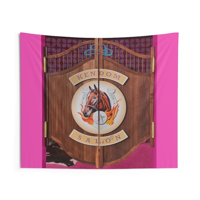 Kendom Saloon Flag, Barbie and Ken Tapestry, Barbie Movie Flag - Etsy