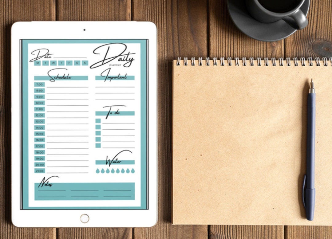 Daily Planner With to Do List, Instant Download, Printable Planner ...