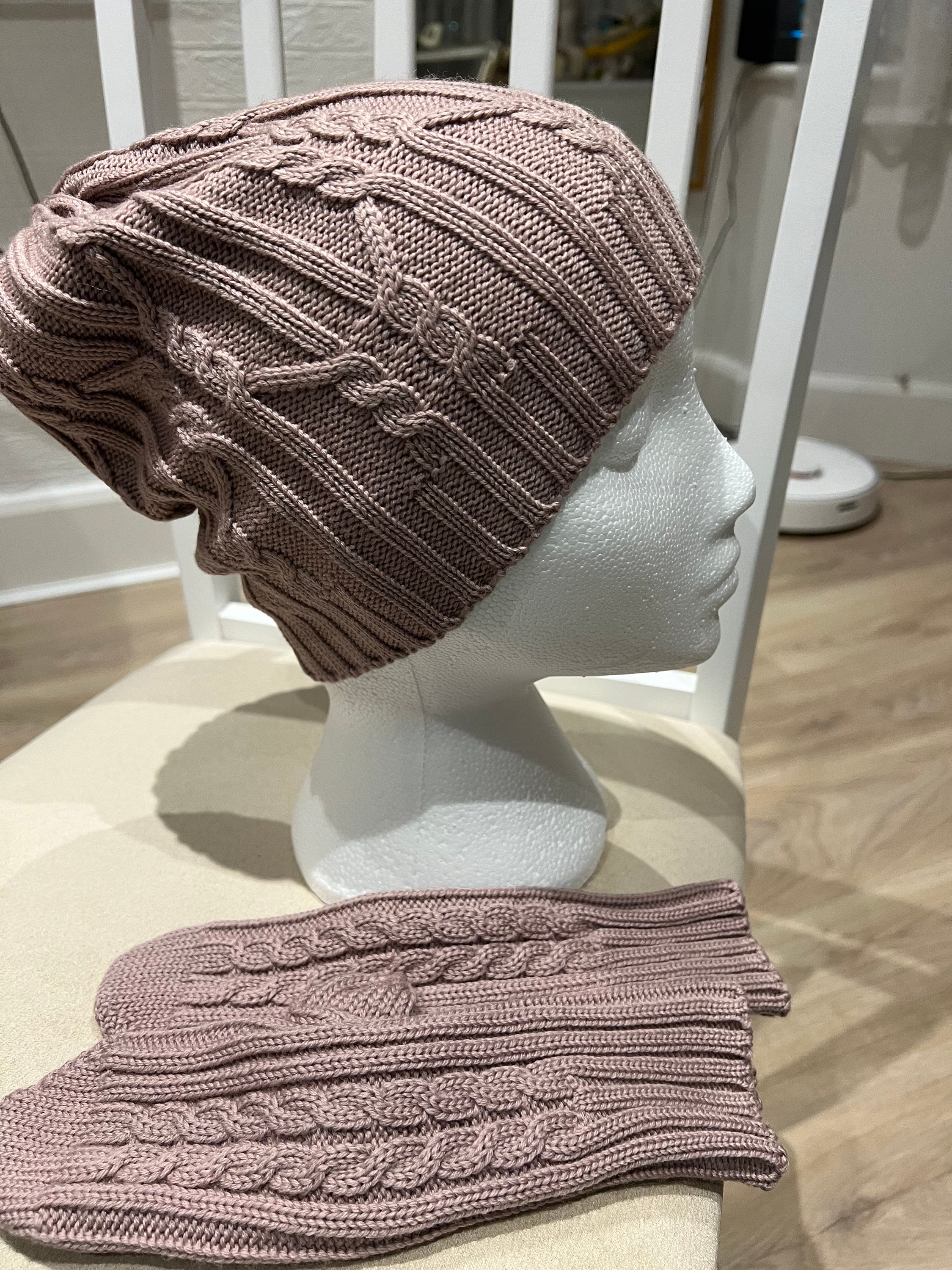 Hat and Mitten Set, 100% Wool Hat, Merino Wool Mittens, Winter Hat and ...