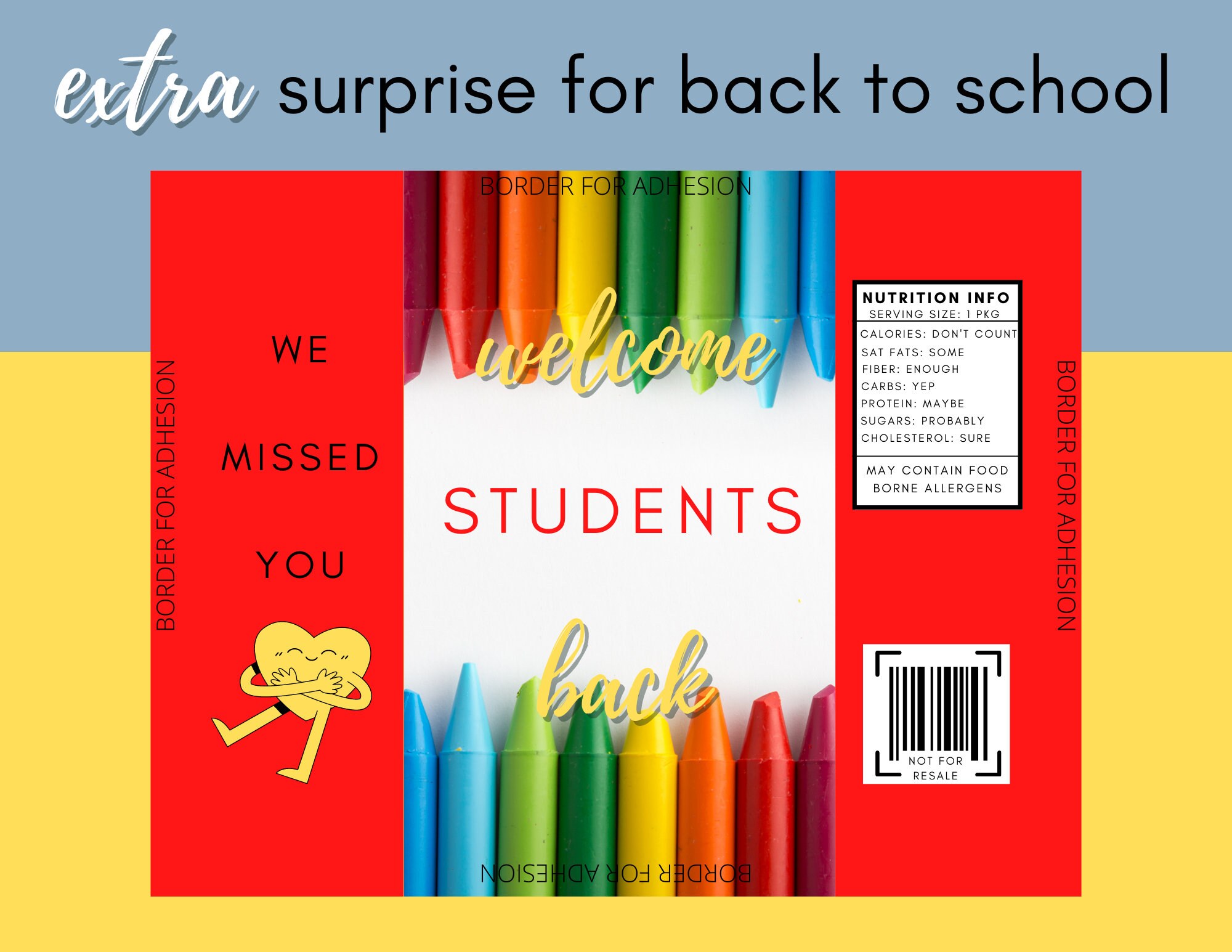 Custom Chip Bag Template, Editable Party Favor Wrapper, Printable Bag ...