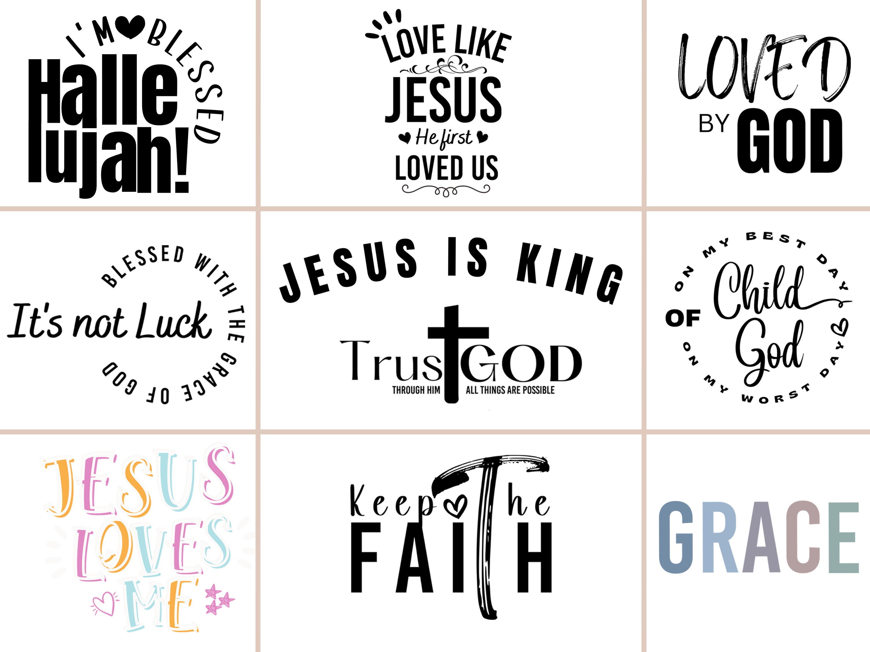 Christian Svg Bundle, Christian Svg Designs, Jesus Svg, Religious Svg ...