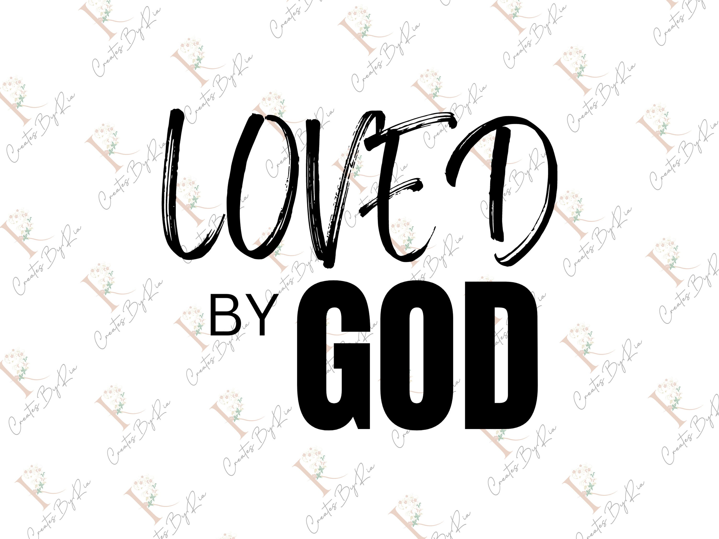 Amado por Dios SVG PNG, Christian Svg, Jesus Svg, inspirador Svg ...