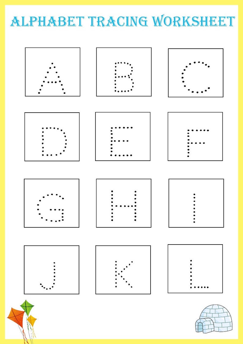 English Alphabet Tracing | Tracing Worksheets | Alphabet Tracing ...
