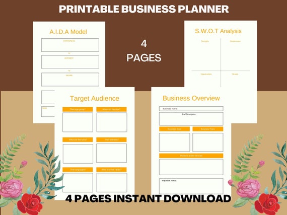 Digital Printable Business Tracker Small Business Planner - Etsy Digital Printable Business Tracker Small Business Planner - Etsy