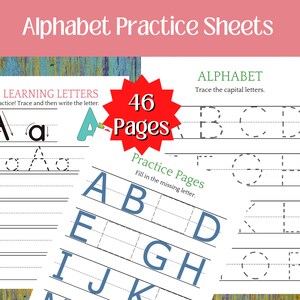 Alphabet Tracing Worksheets Preschool Printable Worksheet ABC Tracing ...