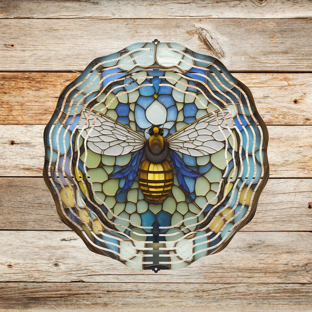 Buzzing Honey Bee Outdoor Wind Spinner for a Breezy Yard or Garden ...