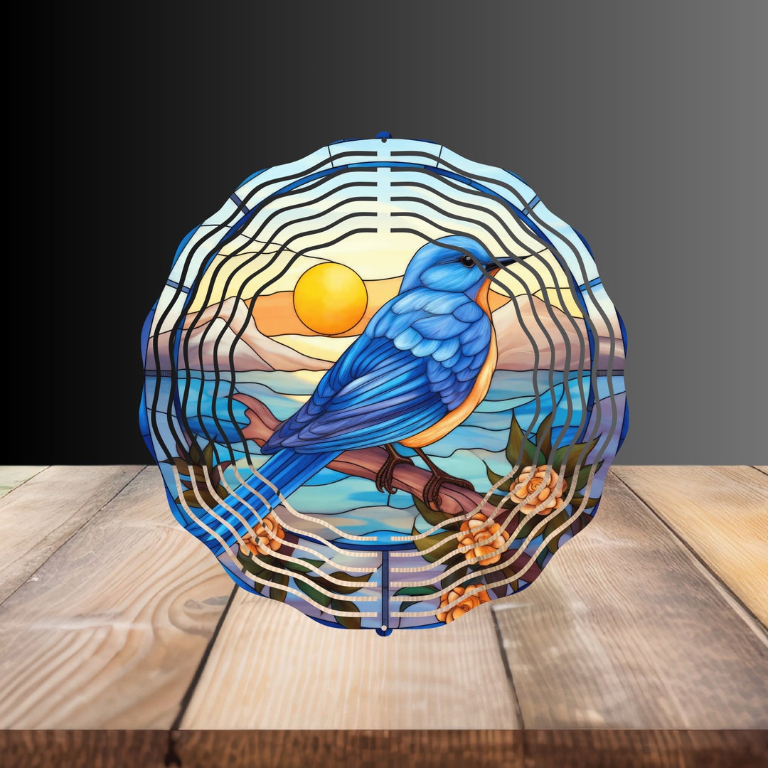 Robin Bird Wind Spinner for Outdoor Garden Enhancement Yard and Garden ...