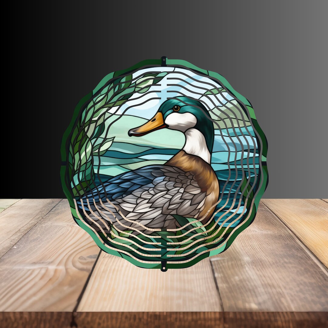 Whimsical Mallard Duck Wind Spinner Gift for Dad, Brother, Uncle, or ...