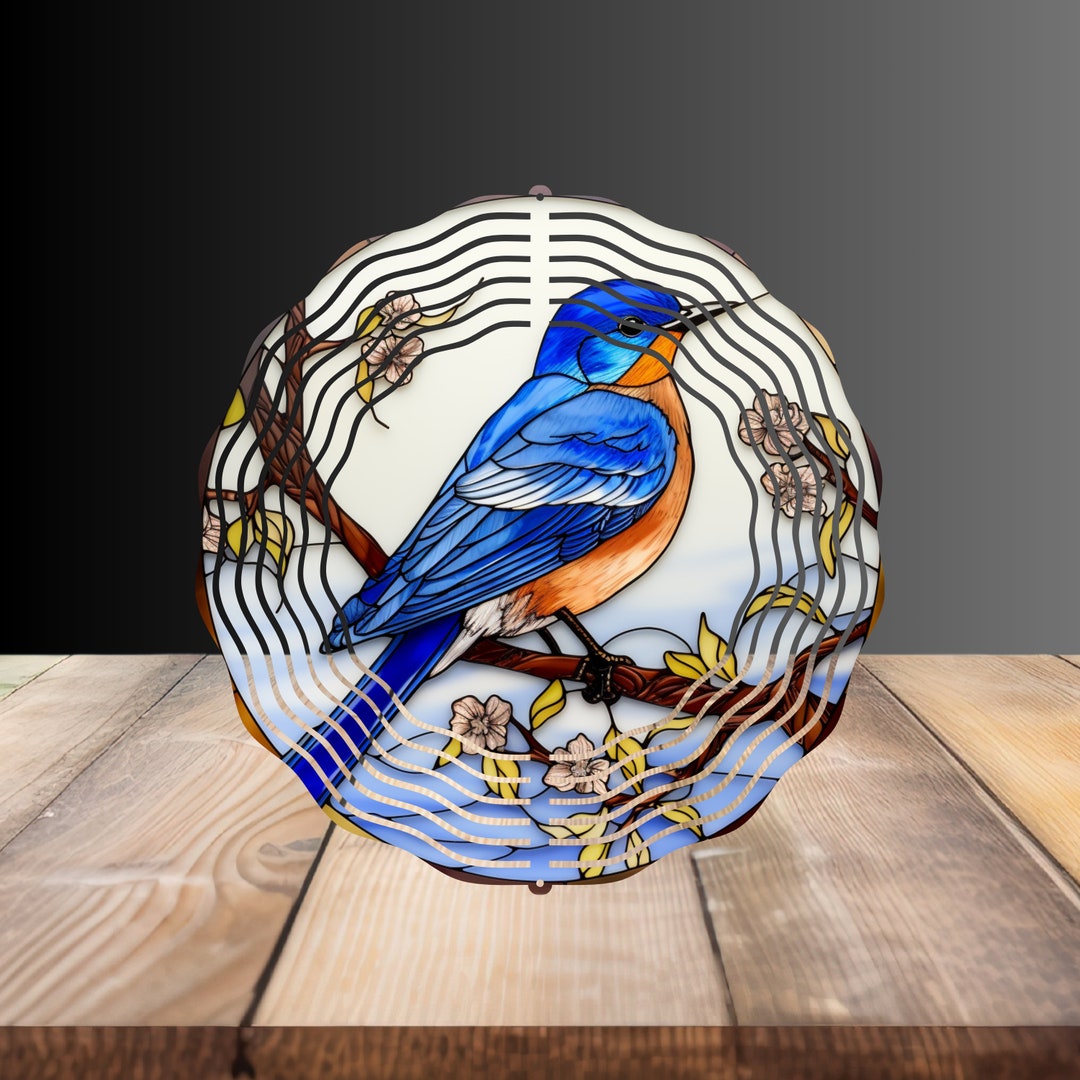 Yard Art Garden Decor Robin Wind Spinner Metal Sculpture Garden Decor ...