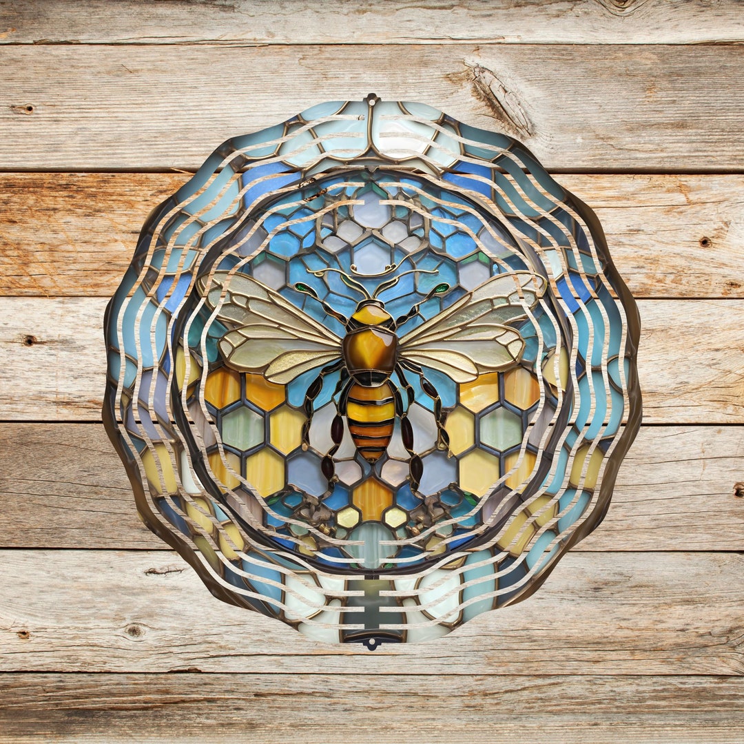 Bring the Honey Bee Elegance to Your Garden: Wind Spinner for Vibrant ...