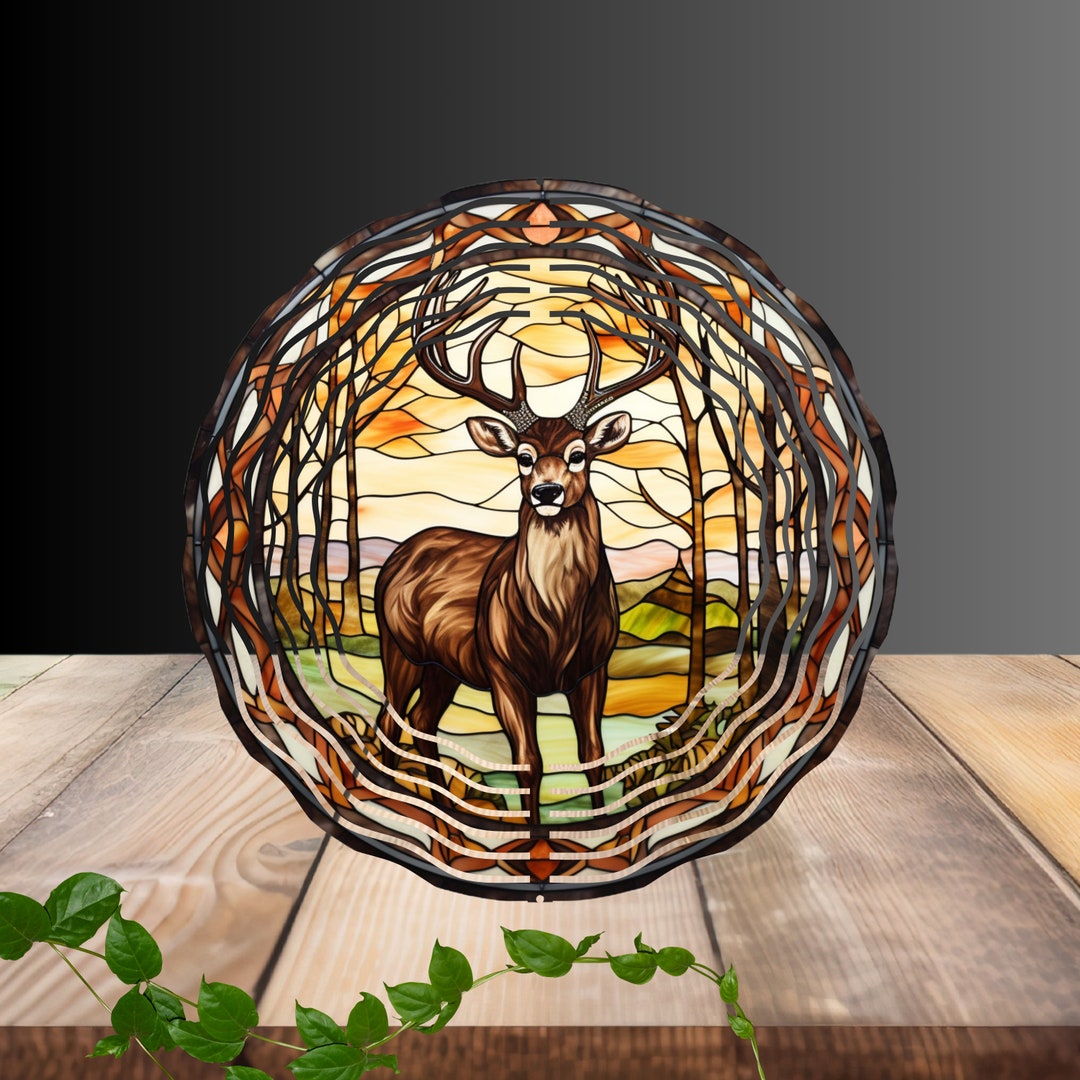 Wildlife Deer Wind Spinner Transform Your Balcony or Yard Into Nature's ...
