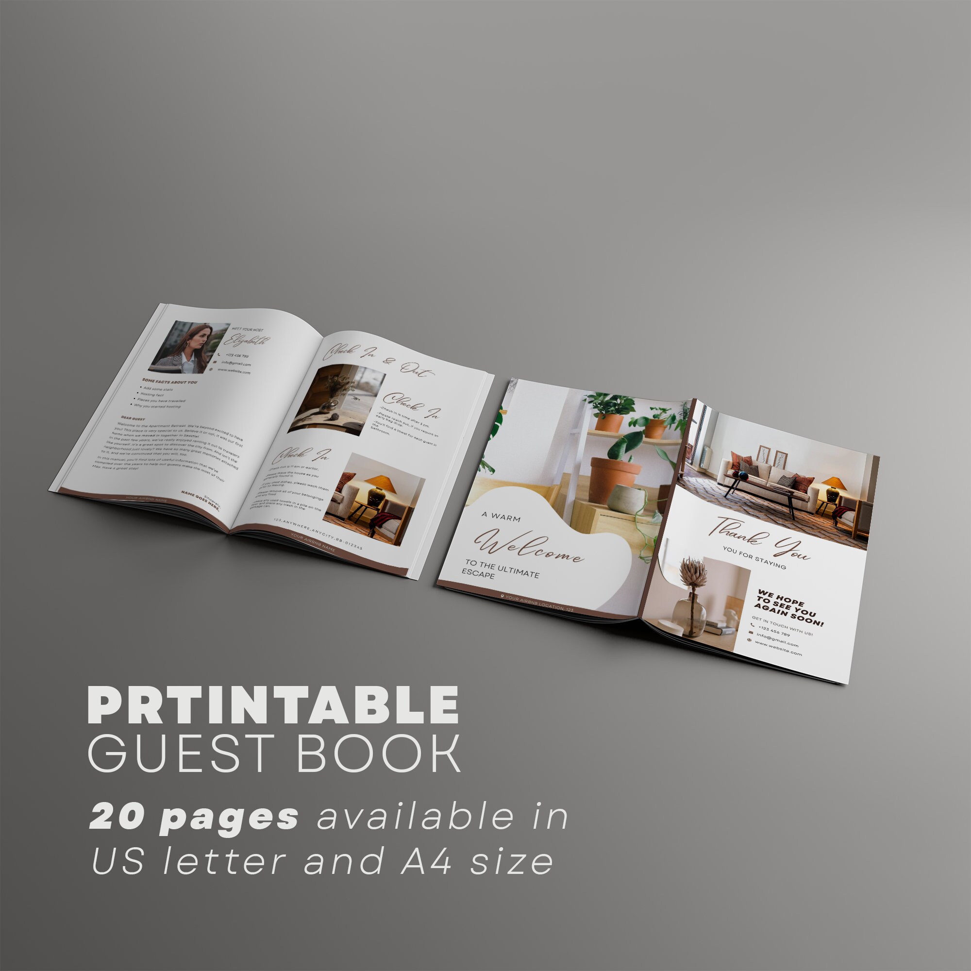 Airbnb Welcome Book Template , VRBO Welcome Guidebook , Vacation Rental ...