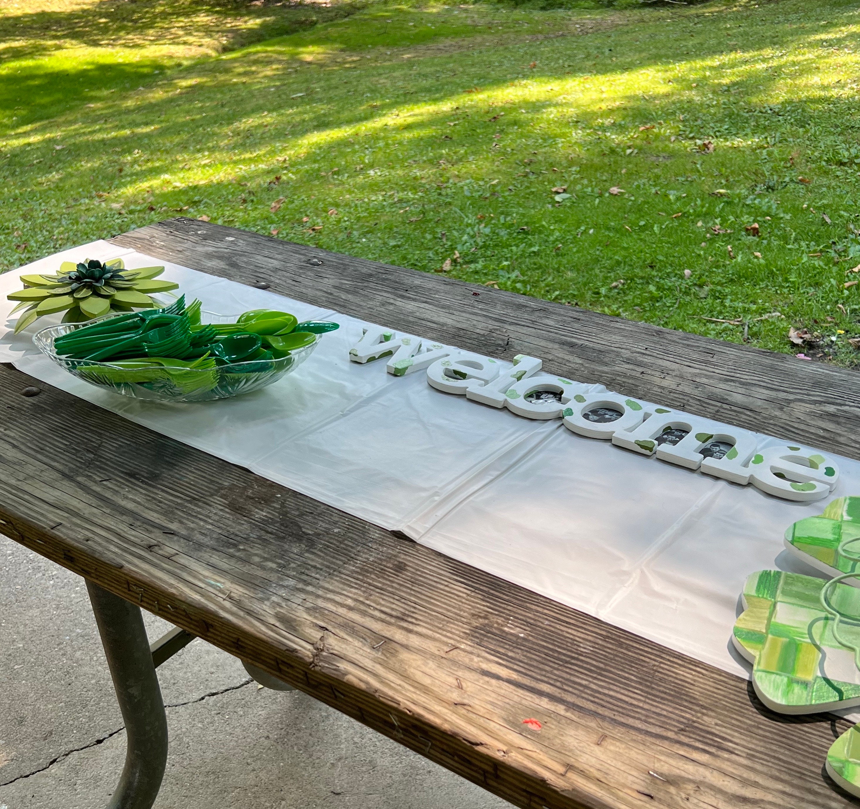 Table Top Welcome Sign, Hand Painted Welcome Sign, Welcome Sign ...