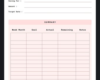 Saveopoly Savings Challenge A5 Bullet Journal Page PRINTABLE Savings ...