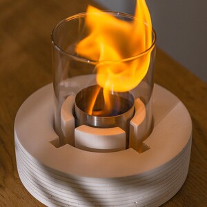 Pure Fire V.3 | Handmade Concrete Tabletop Fireplace | Smokeless ...