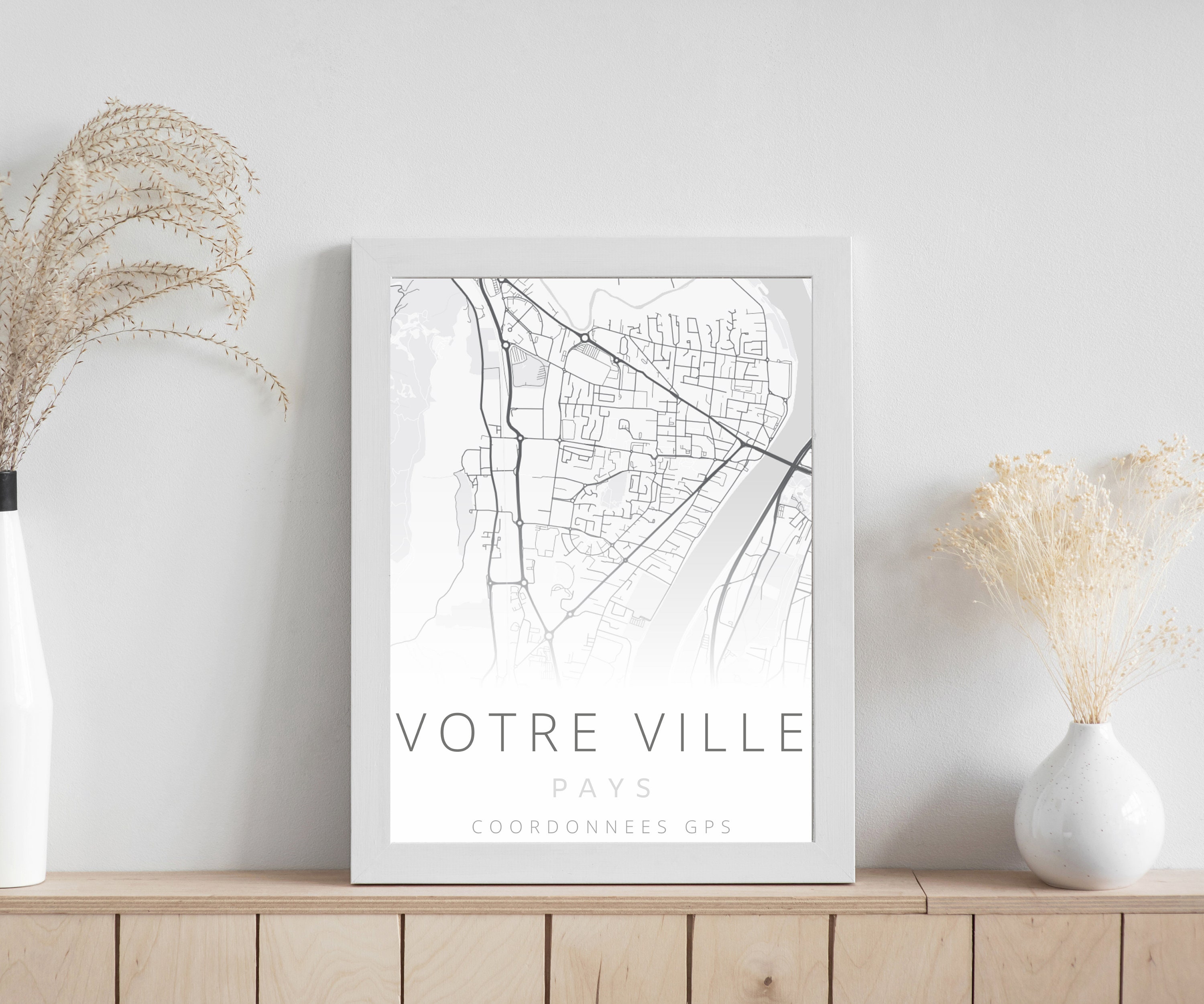 Fully Customizable CITY MAP Poster map of Your City - Etsy