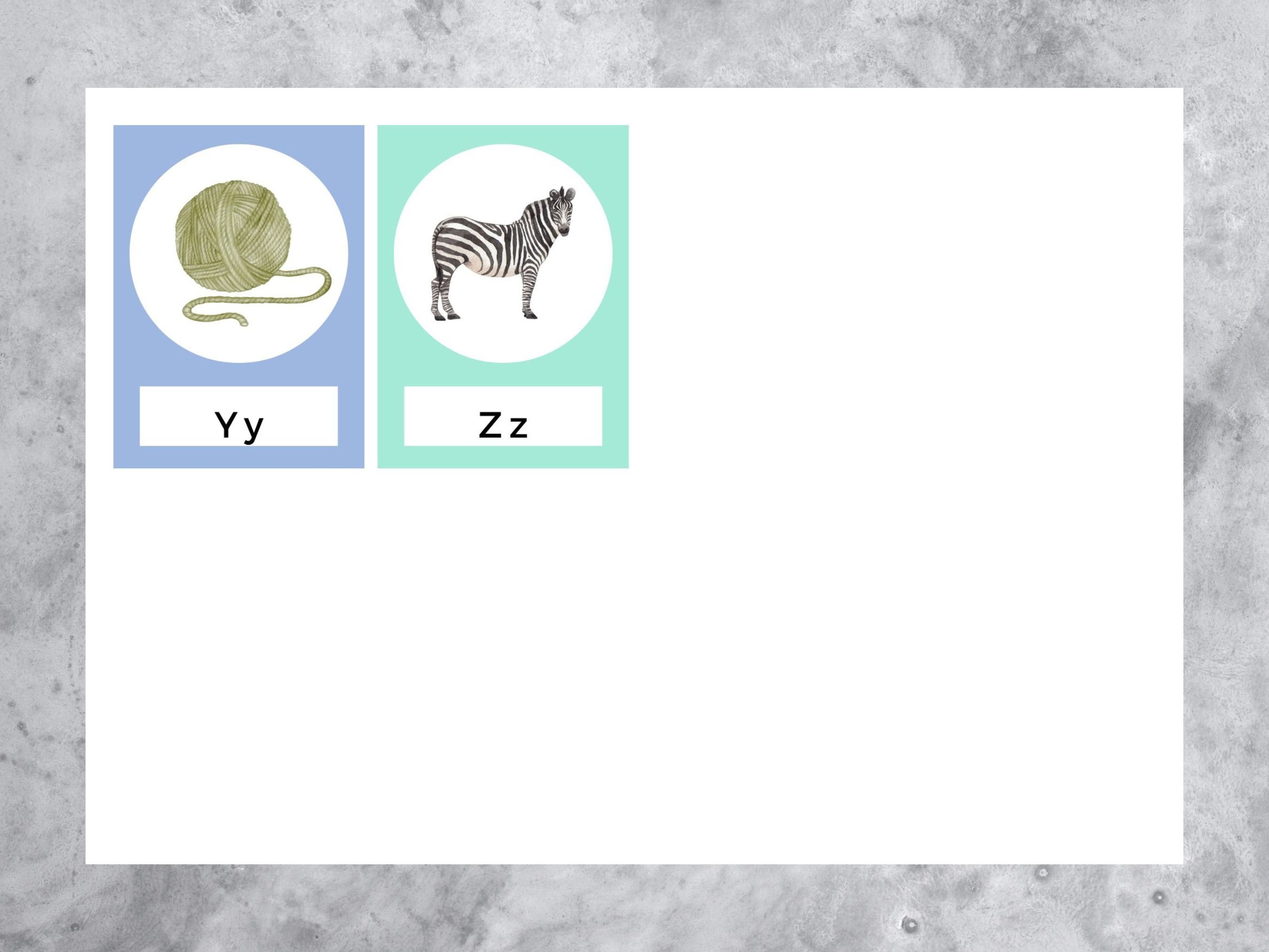 Watercolor Alphabet Letter Flashcards Preschool, Toddler, Kindergarten ...