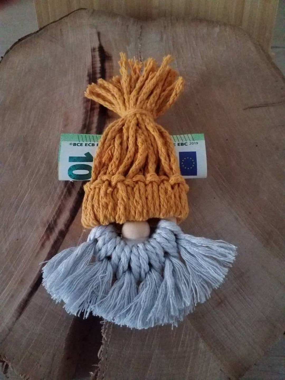 Money Gnome, Money Gift, Gnome Macrame, Gnome Man, Christmas Decoration ...