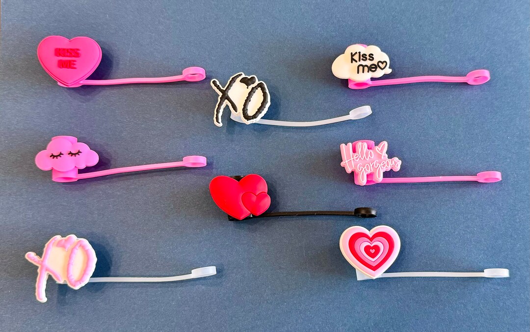 Love Straw Toppers, Straw Tip Covers Compatible With Stanley Straws ...