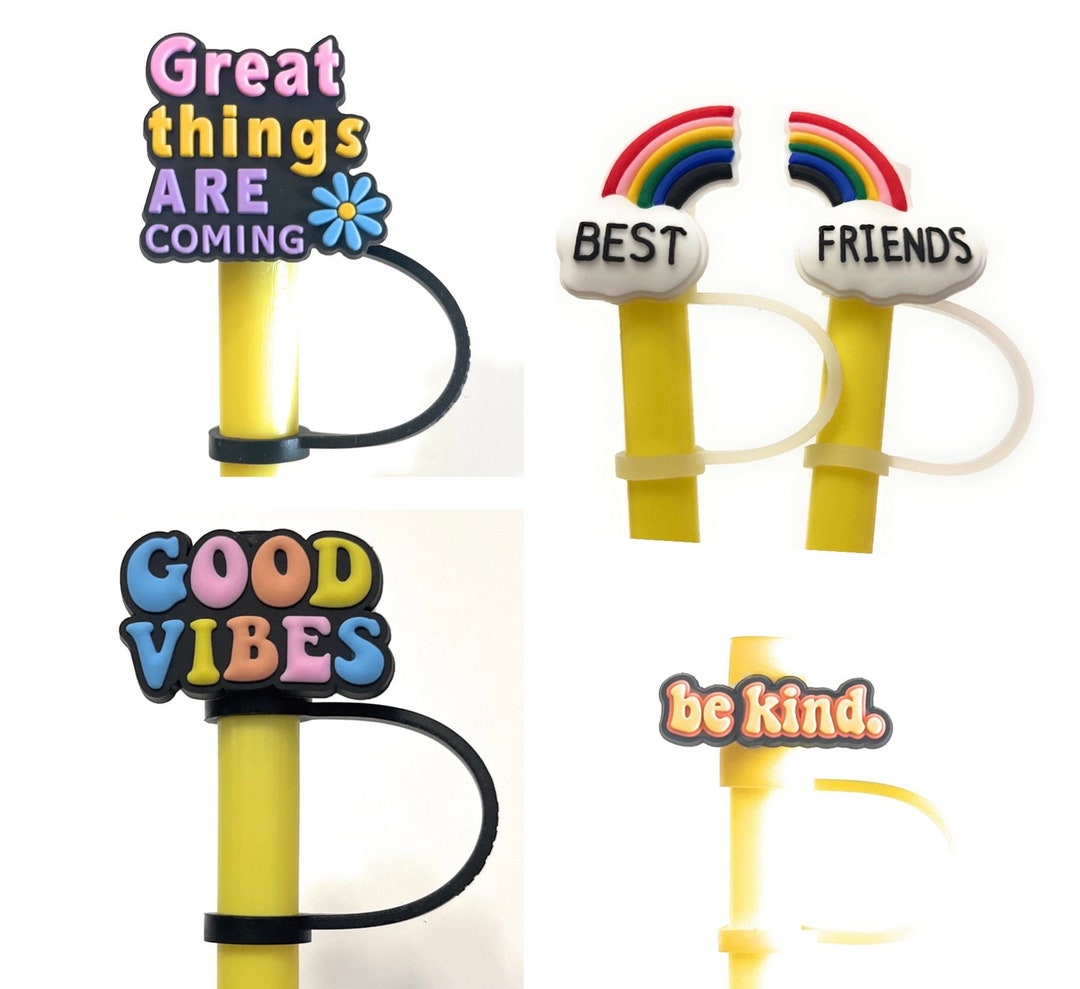 Cute Straw Tip Covers, Straw Toppers Compatible With Stanley Straws - Etsy