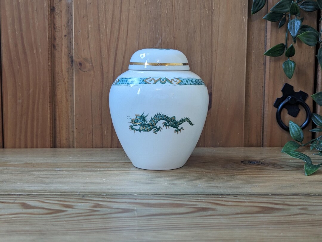 Vintage Crown Devon Dragon Ginger Jar - Etsy