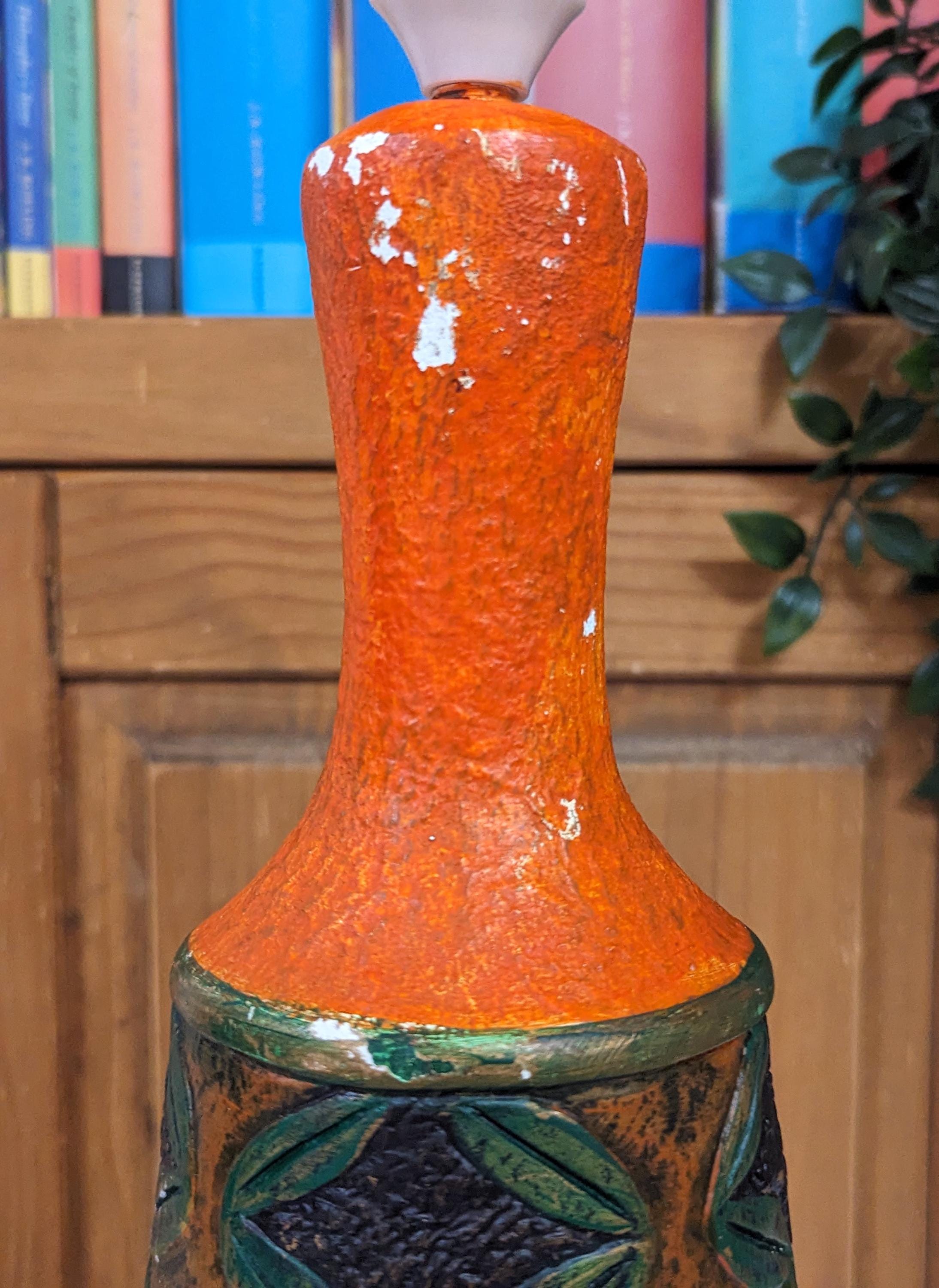 Vintage Retro Italian Chalkware Table Lamp - Etsy UK