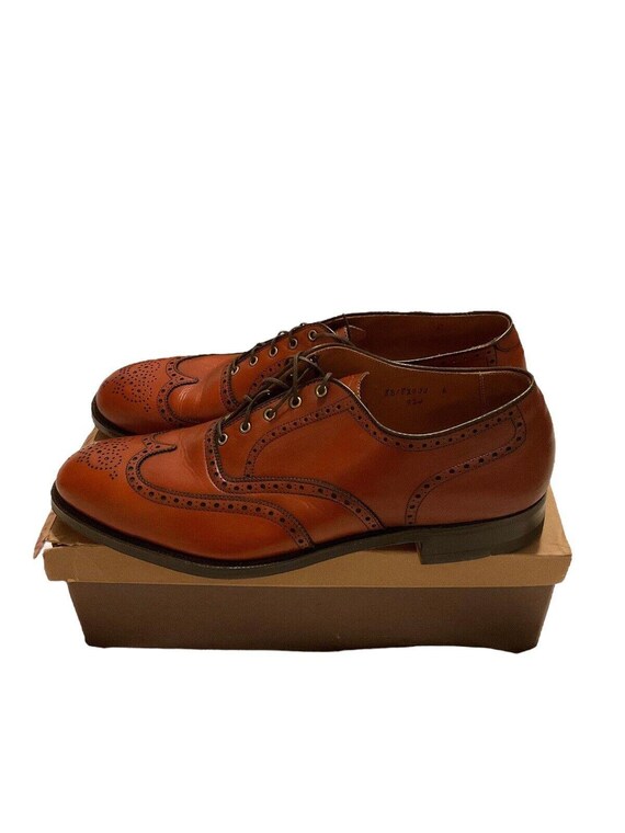 Alden Barrie Last Mens Shoes Wing Tip Light Brown Sco… - Gem