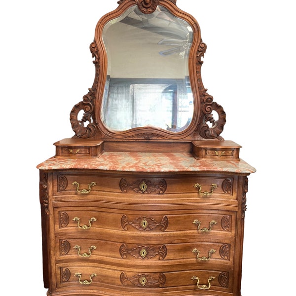 Antique Dresser With Mirror - Etsy