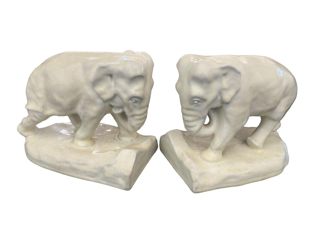 Antique Rookwood Ceramic Elephant Bookends 5.5 Inches Tall 2444C - Etsy