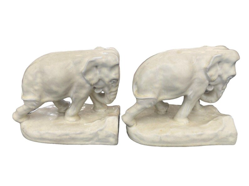 Antique Rookwood Ceramic Elephant Bookends 5.5 Inches Tall 2444C - Etsy