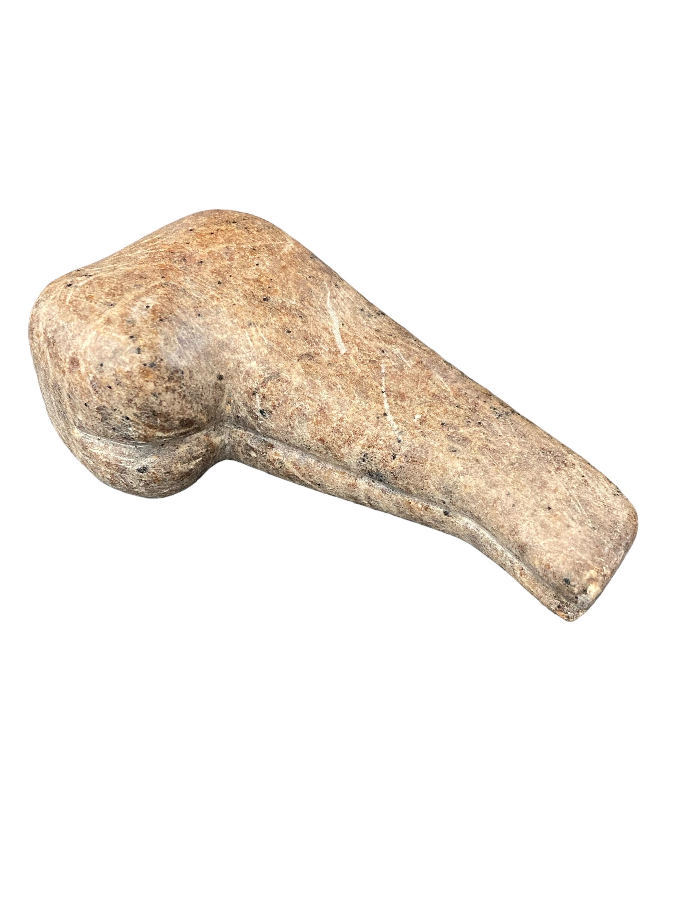 Hand Carved Soapstone Tobacco Pipe With Screens in Wood Flute Player ...