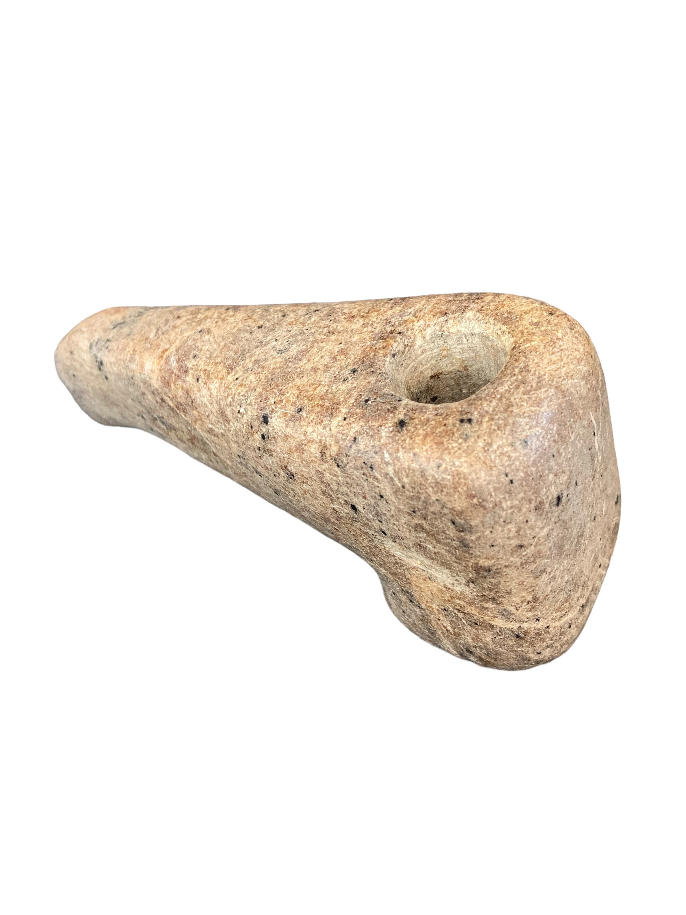 Hand Carved Soapstone Tobacco Pipe With Screens in Wood Flute Player ...