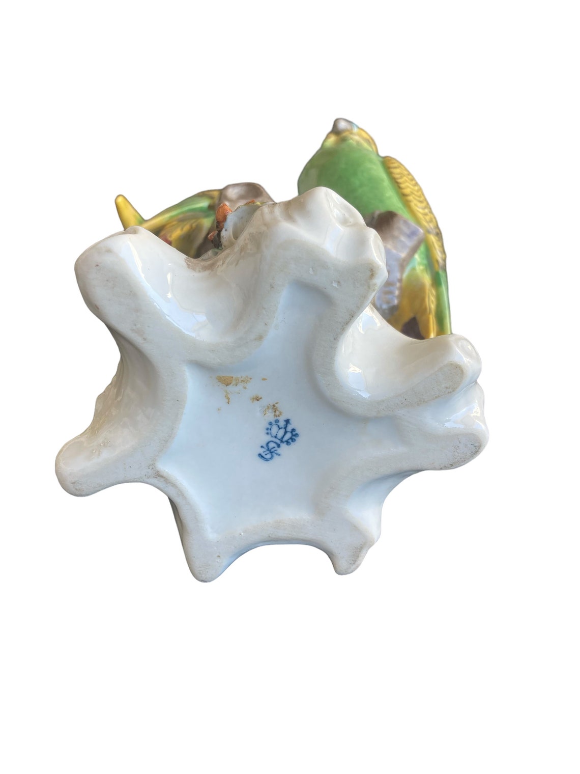 Antique Porcelain Sitzendorf Pair of Budgerigar Parrots Statue ...