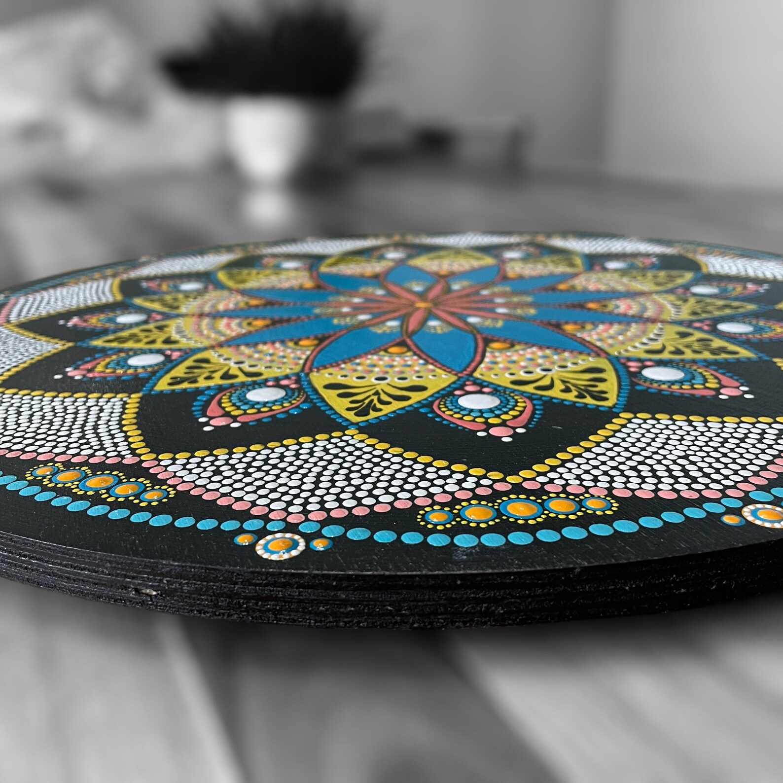 Mandala Boho Eclectic Designed Wall Art Piece - Etsy