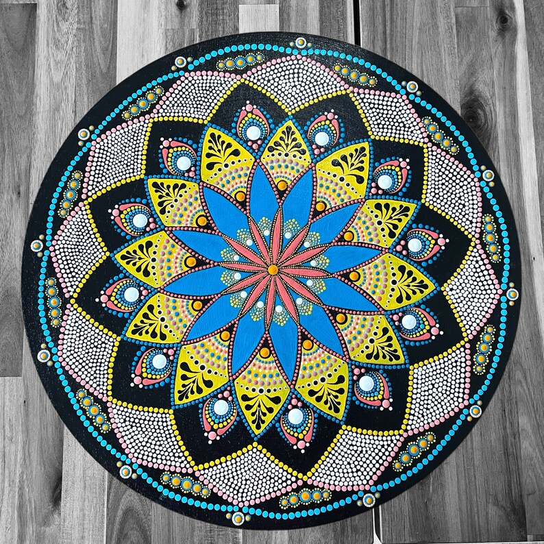 Mandala Boho Eclectic Designed Wall Art Piece - Etsy