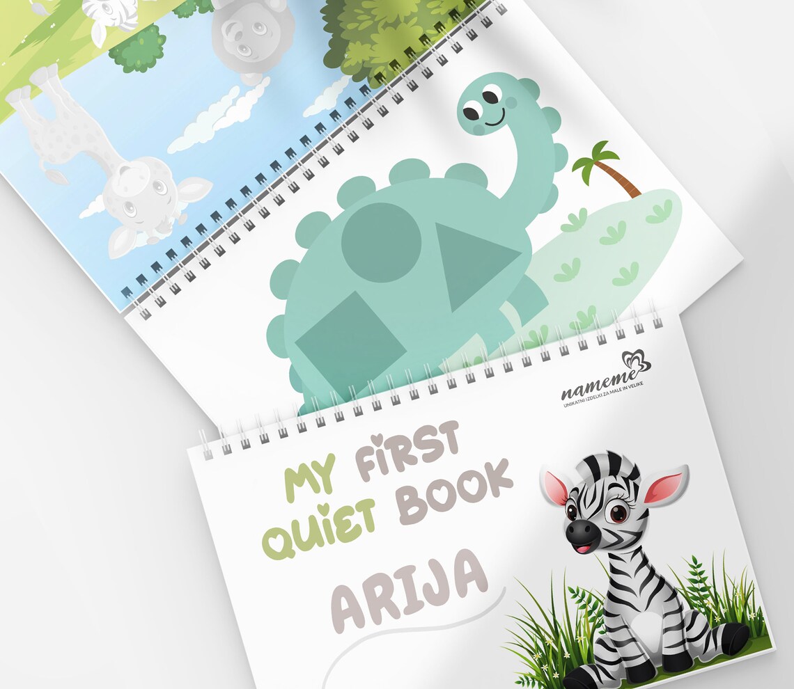 Printable Quiet Book Personalized Toddler Busy Book Printable Learning ...