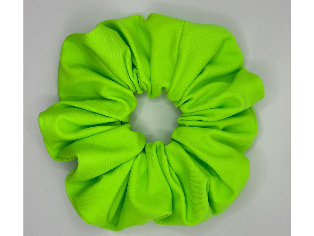 Perfect Pool Side Scrunchies in Neon Green Spandex Available in S, M ...