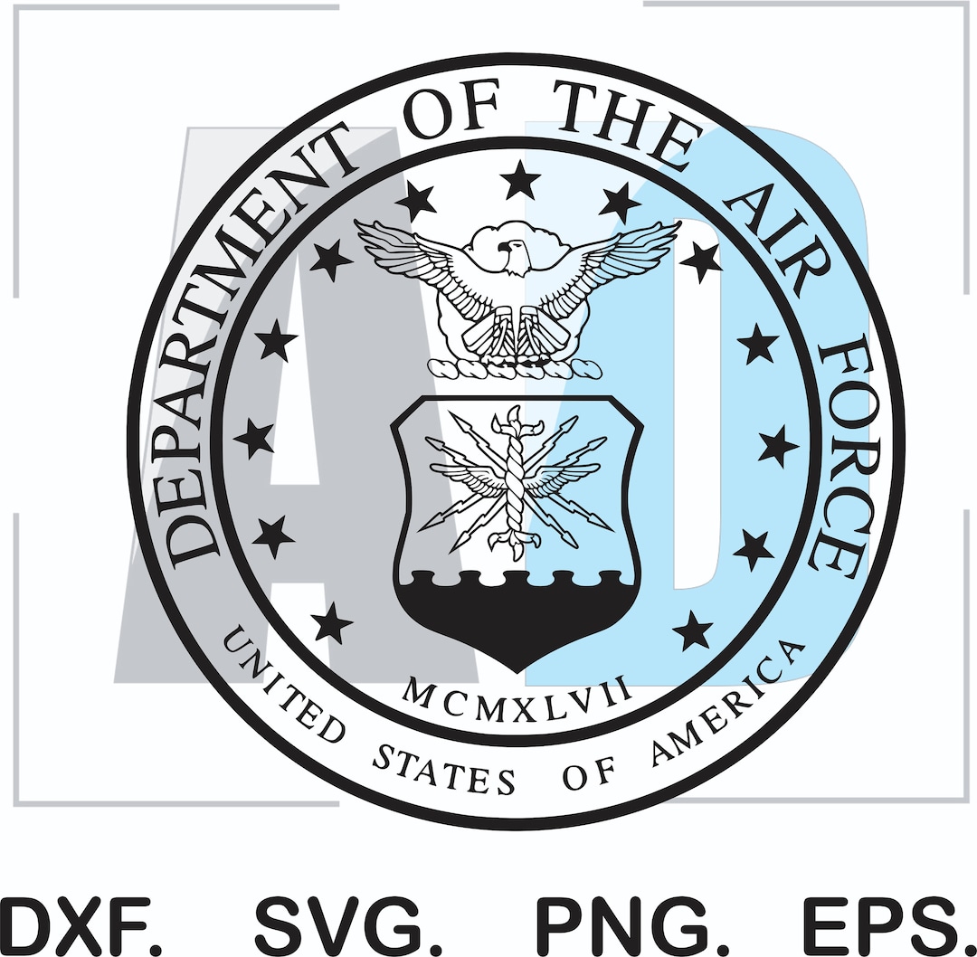 United States Air Force US Military Logo Insignia Svg and Dxf - Etsy