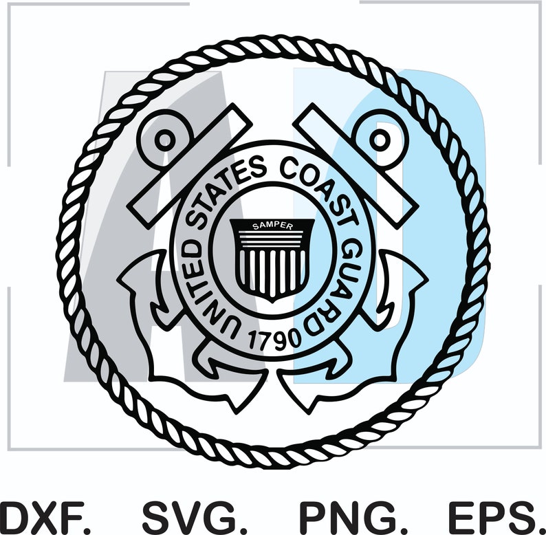 United States Coast Guard US Military SVG and DXF - Etsy
