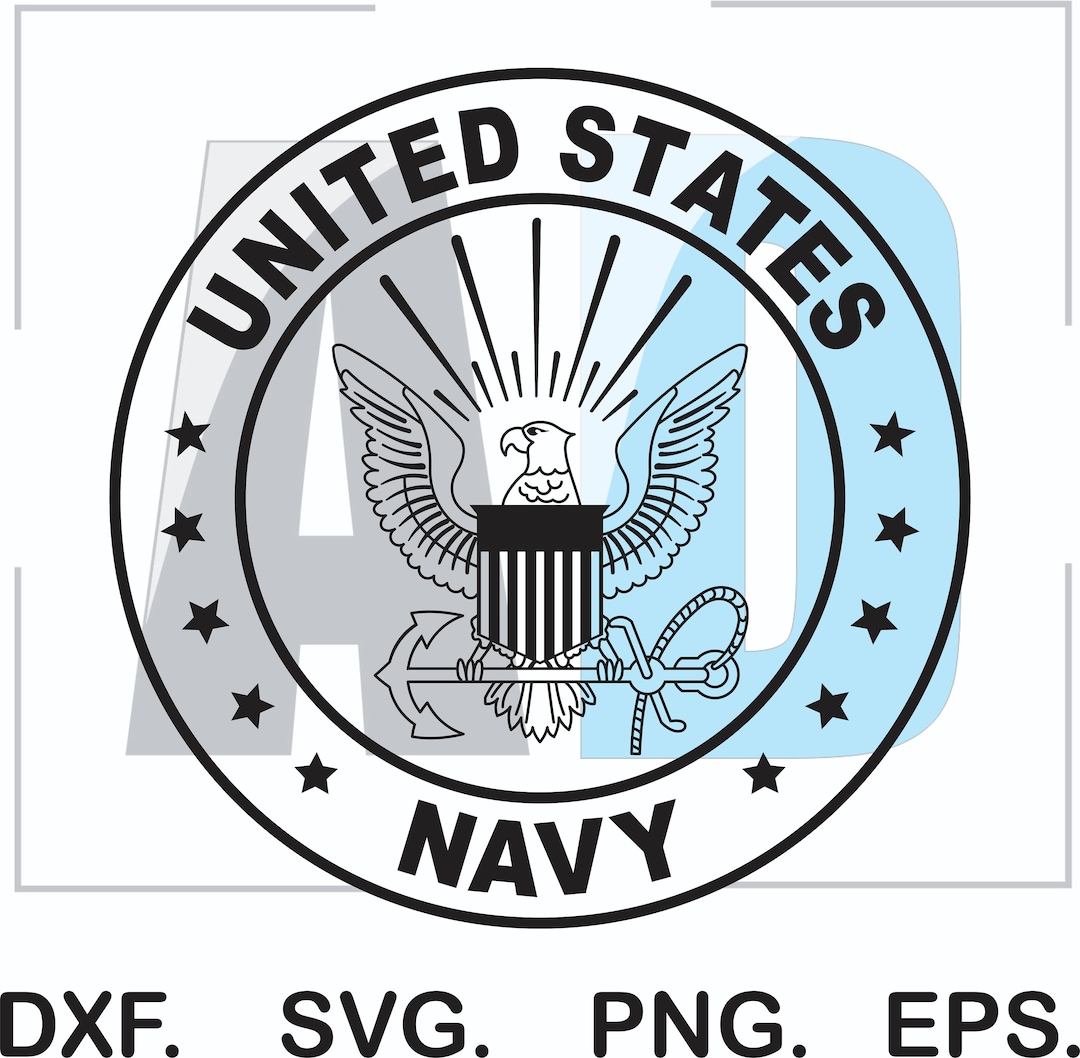 United States Navy Insignia US Military Force Svg and Dxf - Etsy